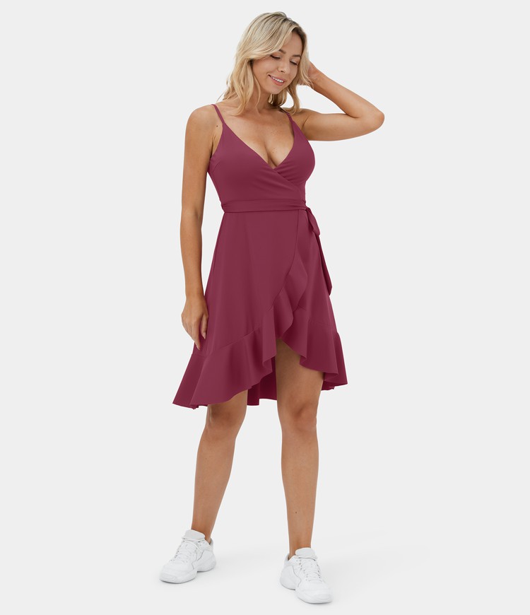 Women’s Cloudful™ Air Fabric Deep V Neck Adjustable Strap Backless ...