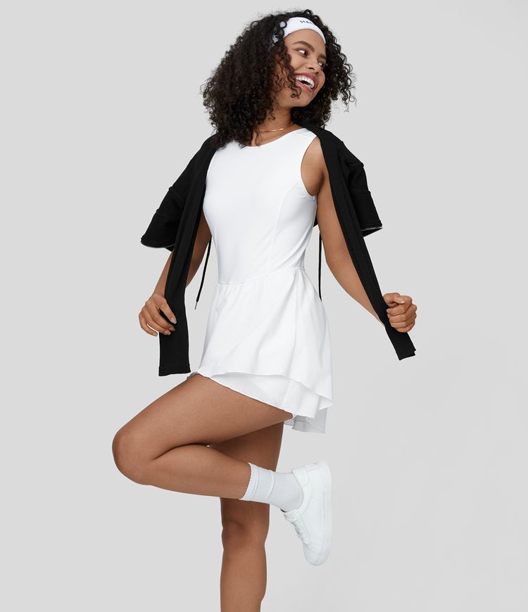 Women’s Breezeful™ Backless Tiered Hem 2-in-1 Pocket Mini Quick Dry ...