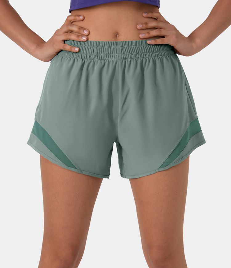 Women’s Breezeful™ Inside Drawstring Zipper Pocket Contrast Mesh 2-in-1 ...