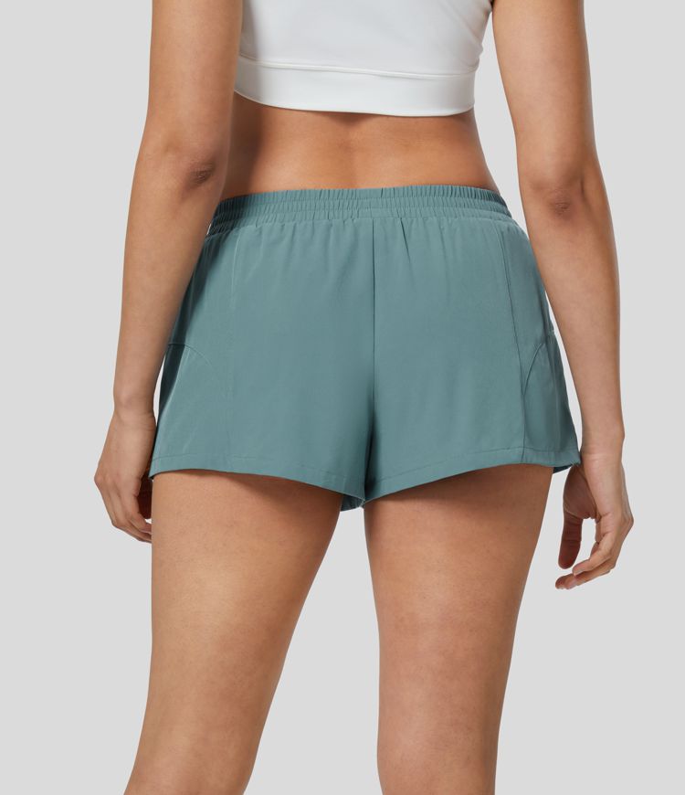 Women’s Breezeful™ Low Rise Side Pocket Split Quick Dry Running Shorts ...