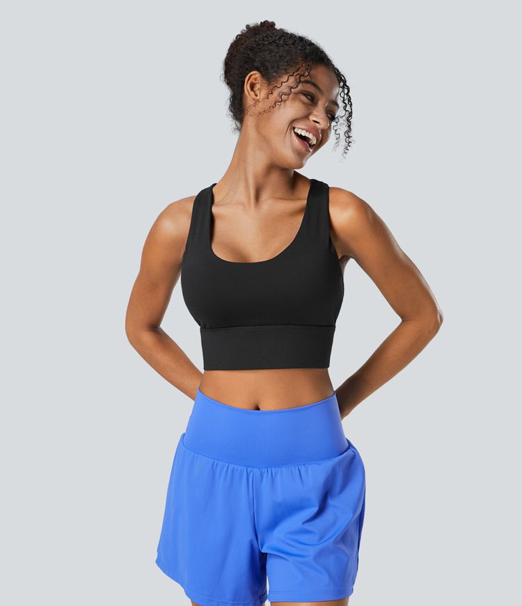 Women’s Medium Support U Neck Backless Crisscross Adjustable Hook ...