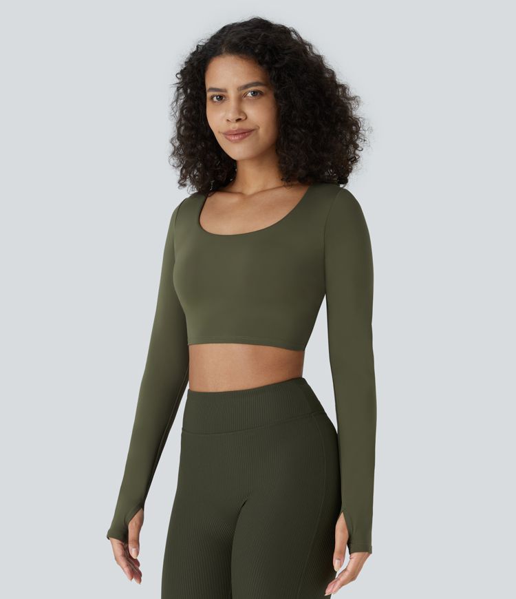 Top SpeedWave™ deportivo correr secado rápido abertura pulgar cordón ...