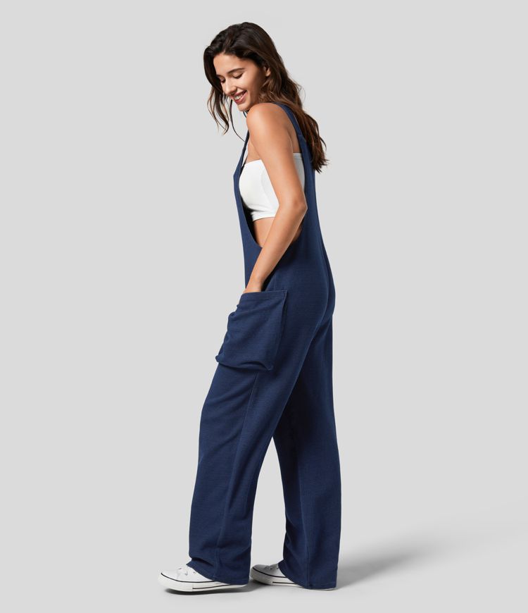 Wholesale HalaraMagic™ V Neck Side Poket Waffle Stretchy Knit Denim ...