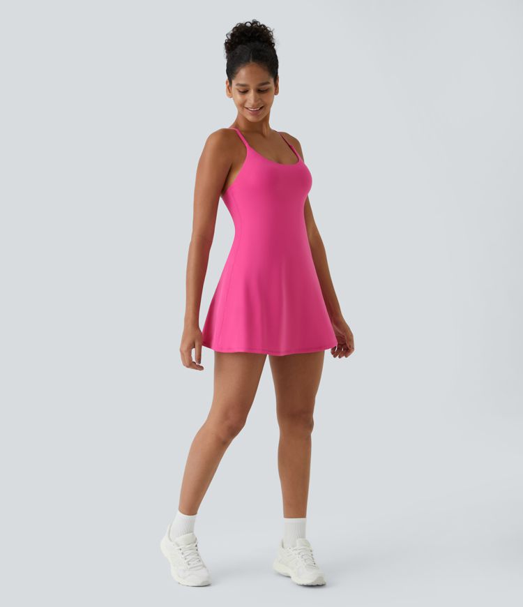 Womens Softlyzero™ Plush Backless Active Dress Easy Peezy Edition Halara