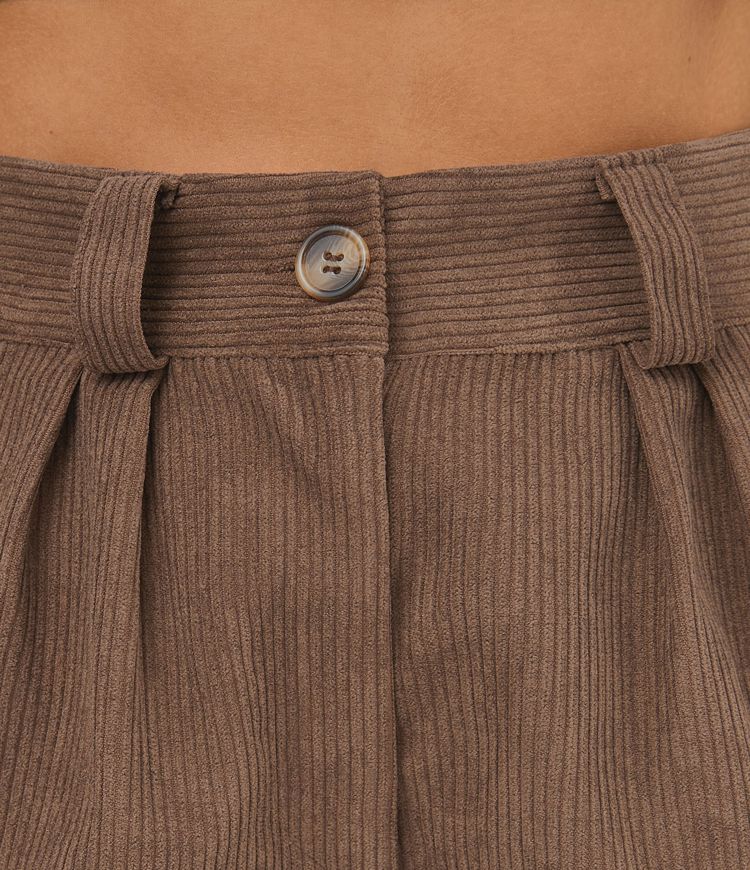 Women’s High Waisted Button Zipper Side Pocket Corduroy Casual Pants ...