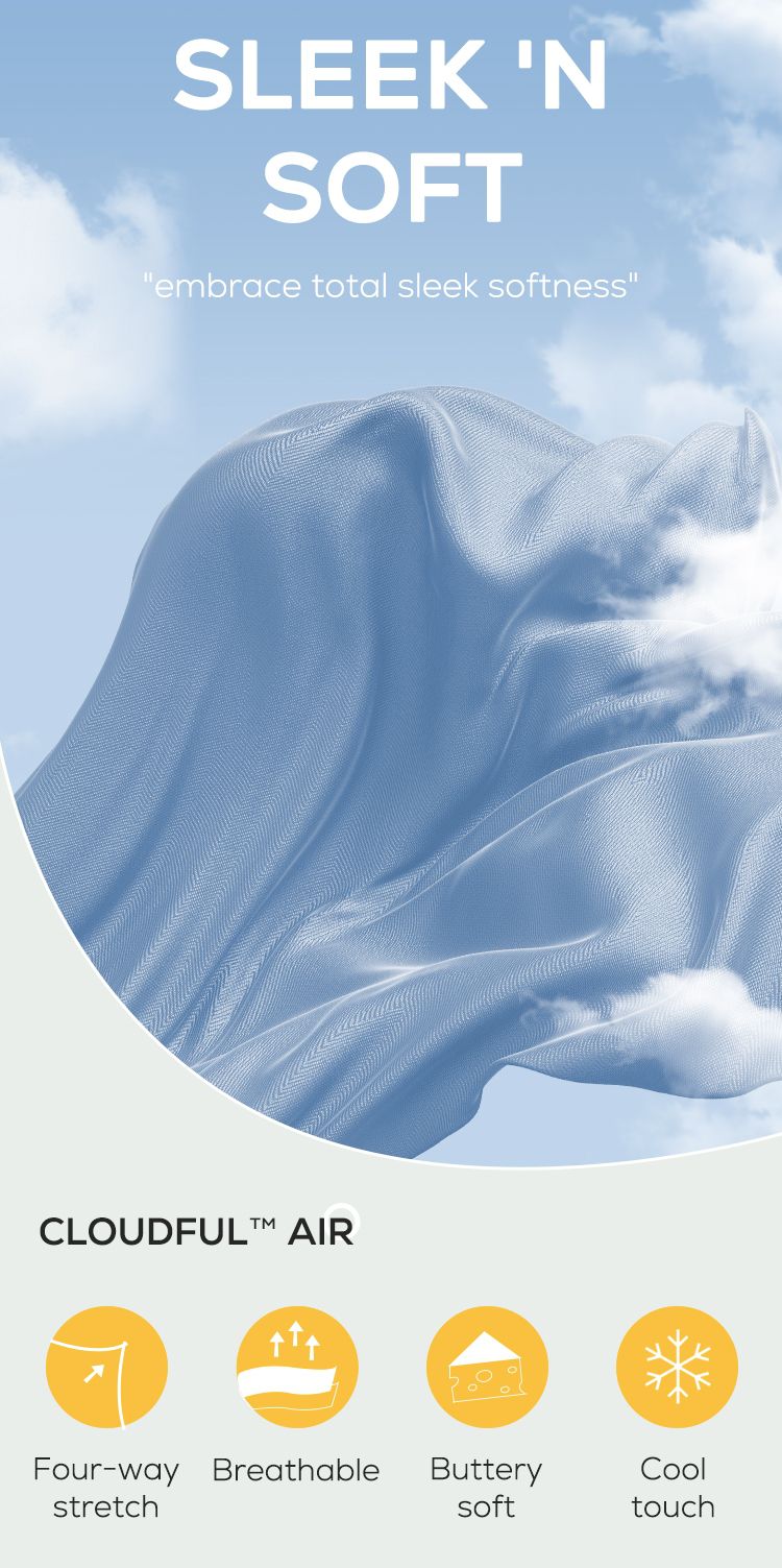 Womens Cloudful™ Air Fabric Round Neck Split Hem Plain Sleeveless Midi