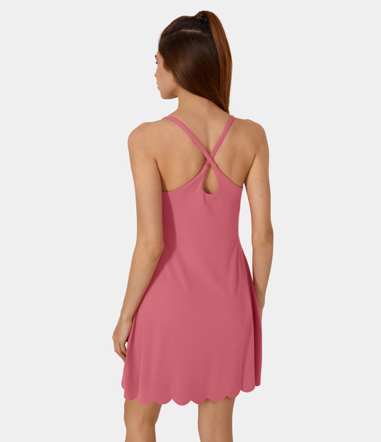 Women’s Everyday Softlyzero™ Backless 2-in-1 Flare Activity Dress ...