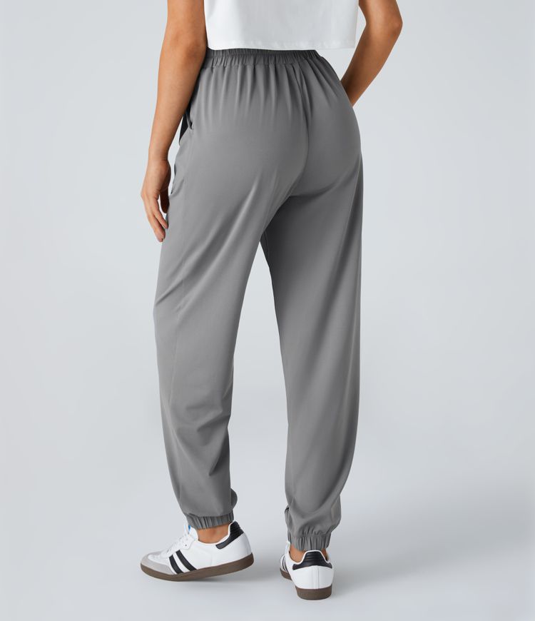 Women’s High Waisted Side Pocket Casual Joggers - Halara