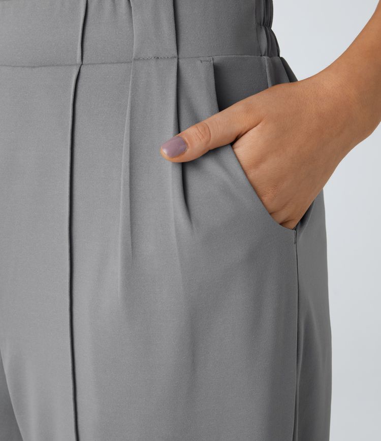 Women’s High Waisted Side Pocket Casual Joggers - Halara