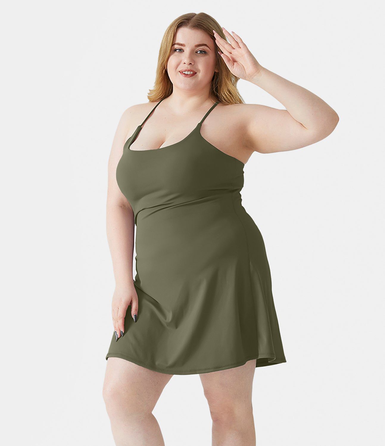 Everyday Softlyzero™ Vestido talla plus -Wannabe de mujer - Halara
