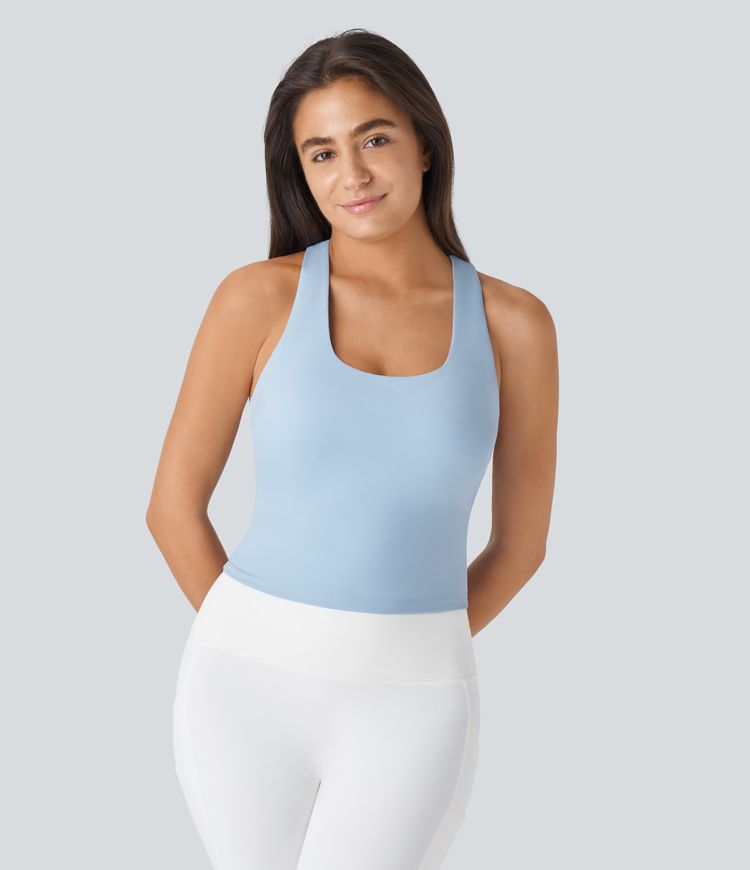 Camiseta sin mangas Softlyzero™ Airy yoga sin espalda retorcida tacto ...