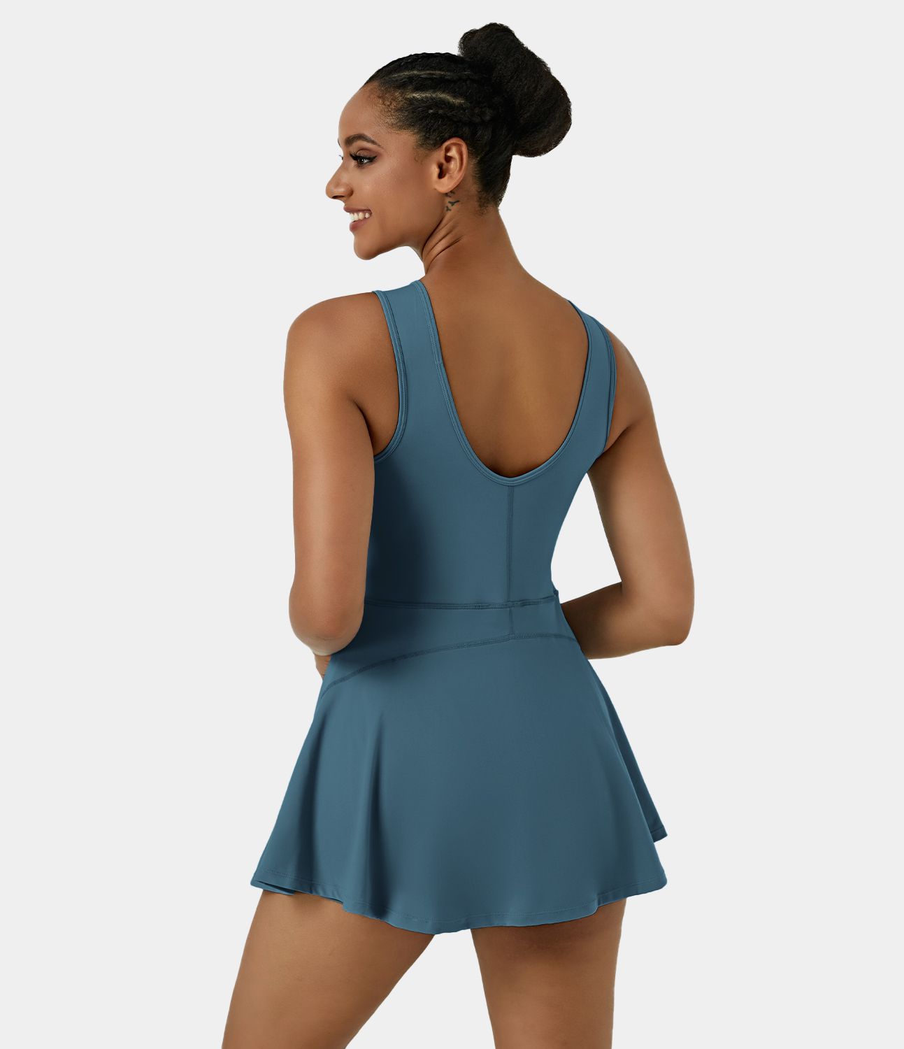 Women’s Backless 2-in-1 Pocket Mini Flare Golf Active Dress - Halara
