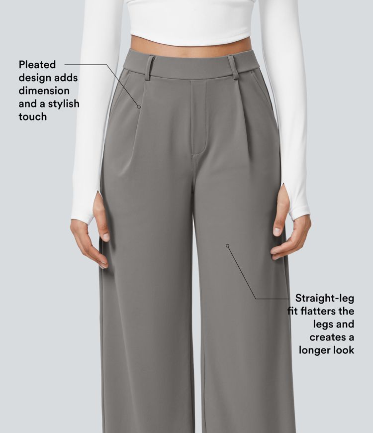 Women’s Halara Flex™ High Waisted Pocket Straight Leg Work Pants - Halara