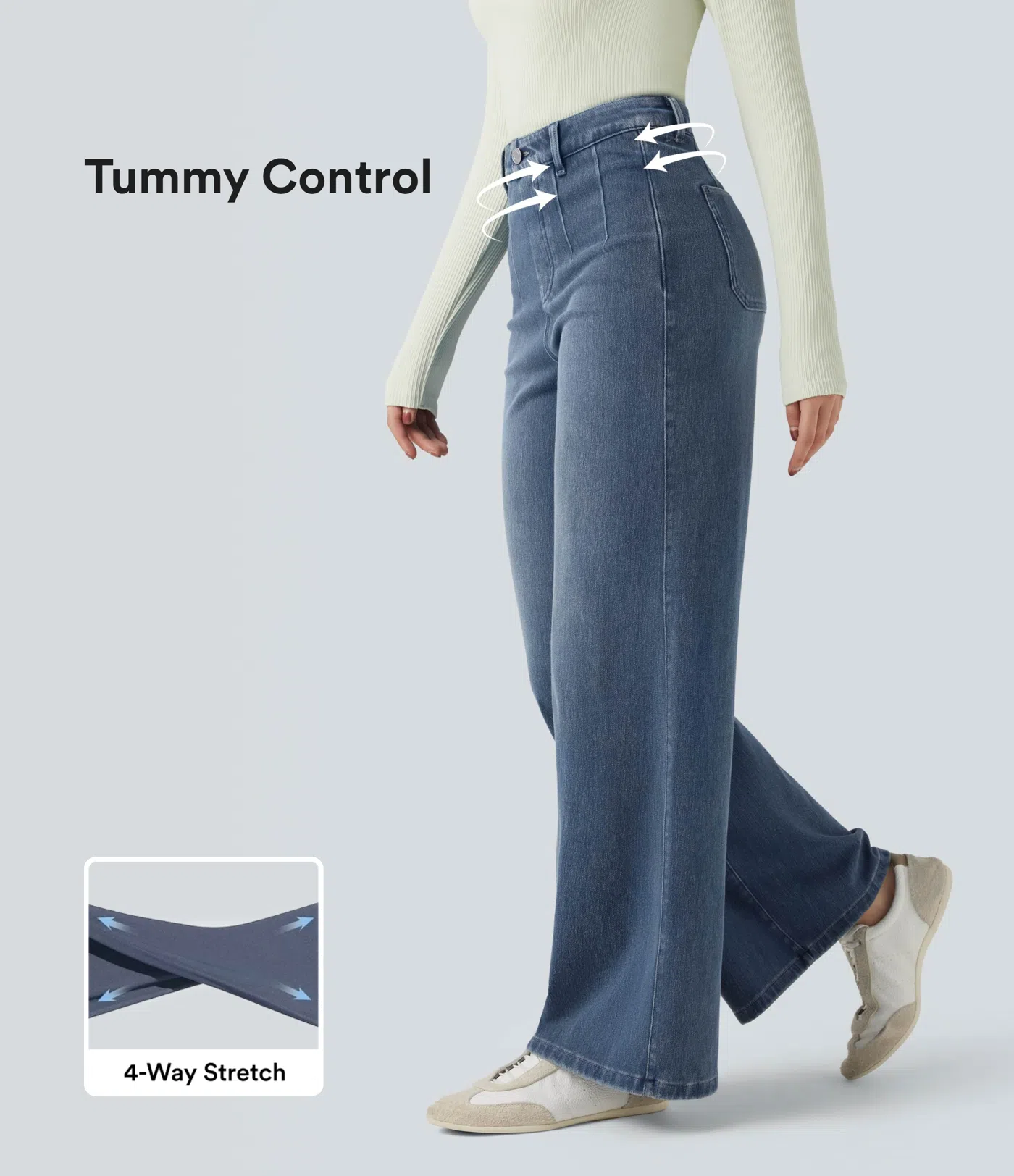 Women's Tummy Control Denim - Halara